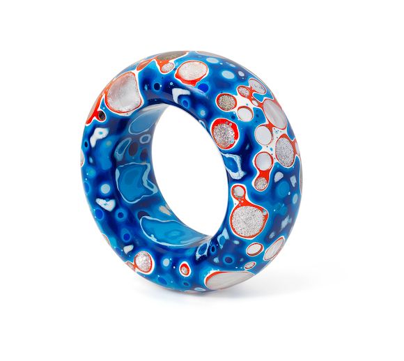 Bonhams : An acrylic bangle, by Peter Chang,