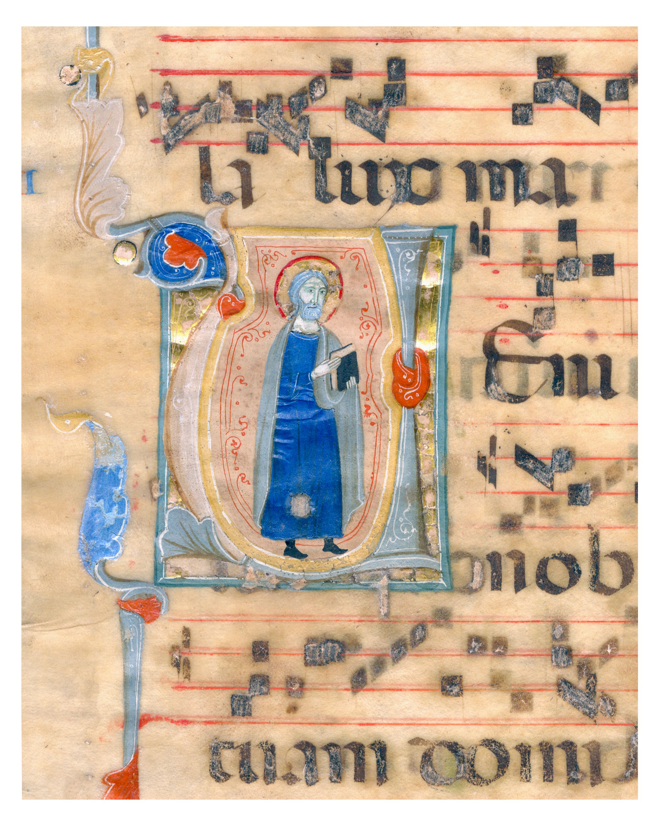 Bonhams : ILLUMINATED MANUSCRIPT LEAF Single leaf, from a Missal, with ...