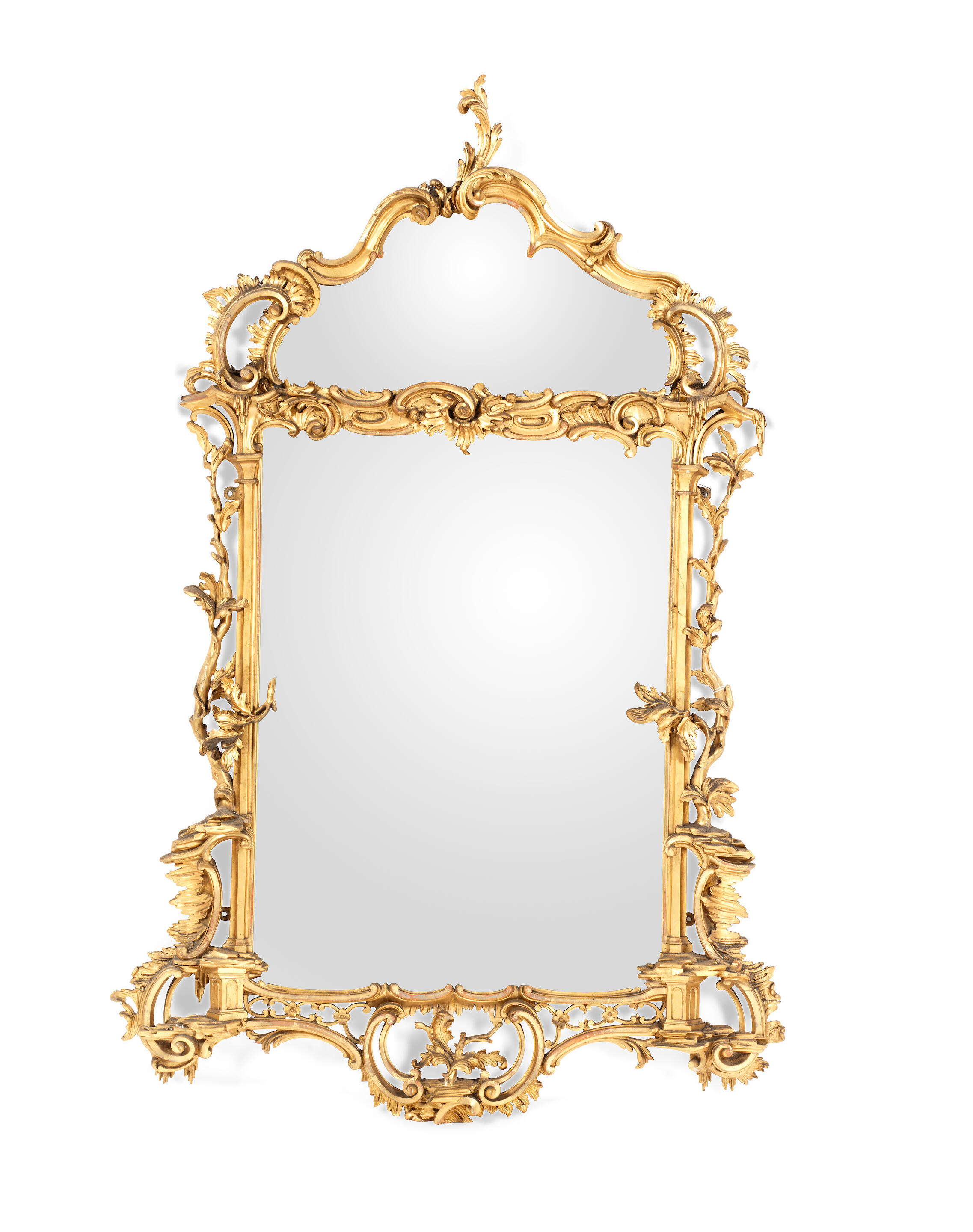 Bonhams : A 19th century carved giltwood mirrorIn the Rococo style