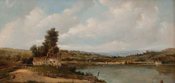 Bonhams : Alfred H. Vickers (British, fl.1853-1907) Country Landscapes ...