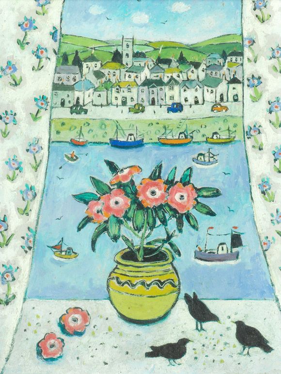 Bonhams : Joan Gillchrest (British, 1918-2008) View through a window ...