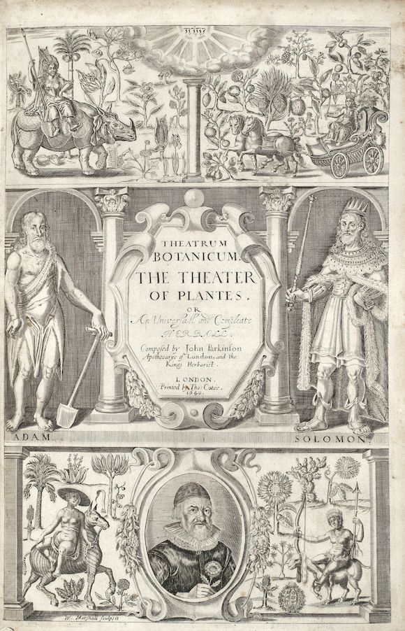 Bonhams : PARKINSON (JOHN) Theatrum botanicum: the Theater of Plants ...