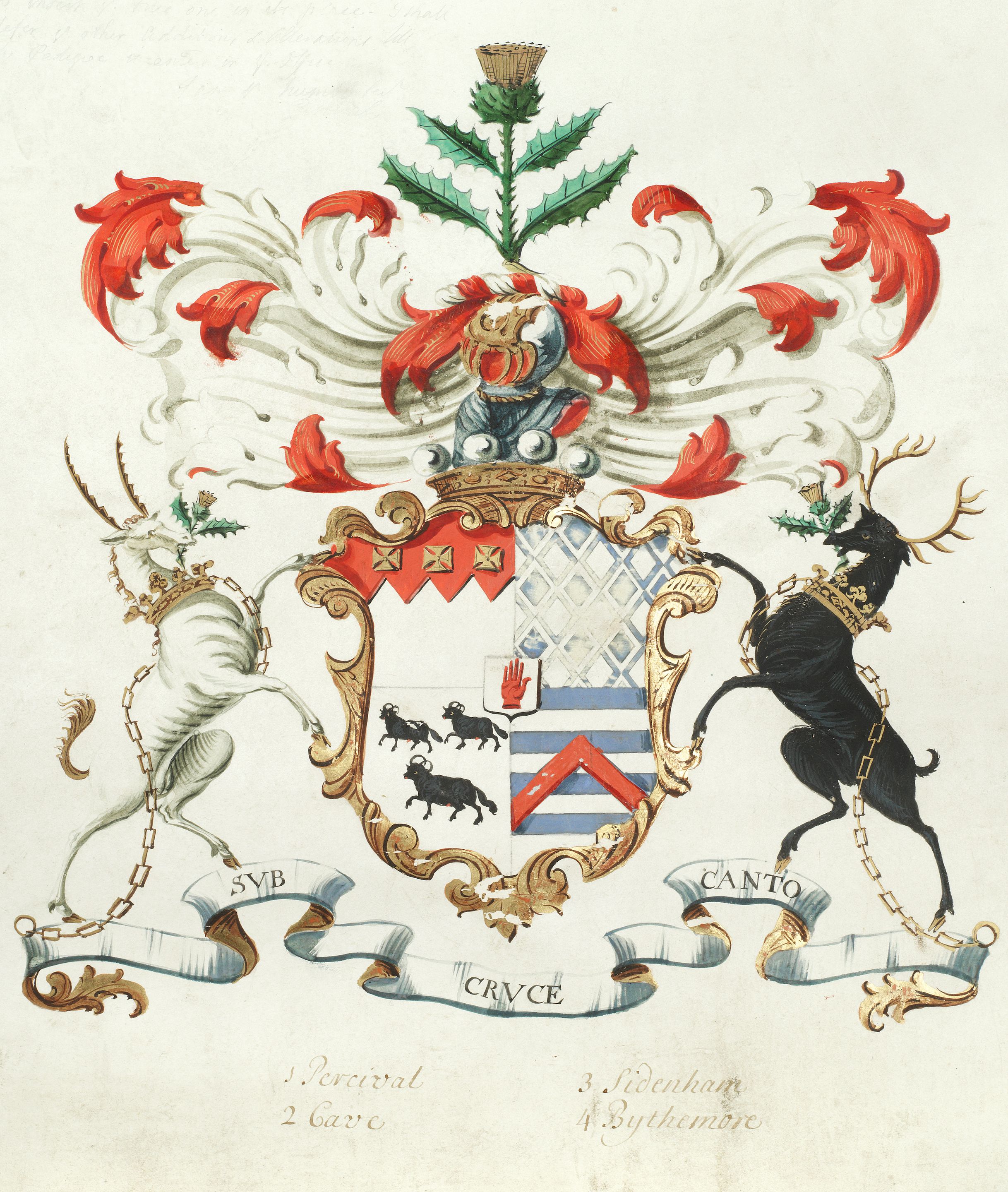 Bonhams : HERALDRY Illuminated genealogy collected by Peter Le Neve ...