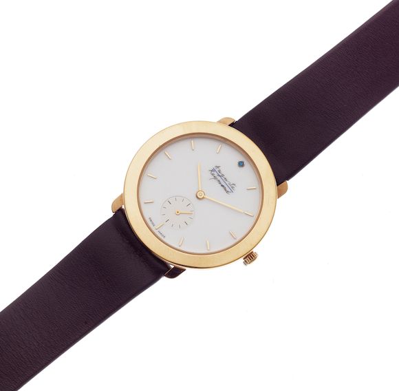 Bonhams : Auguste Raymond. A gold plated manual wind wristwatch Ref ...