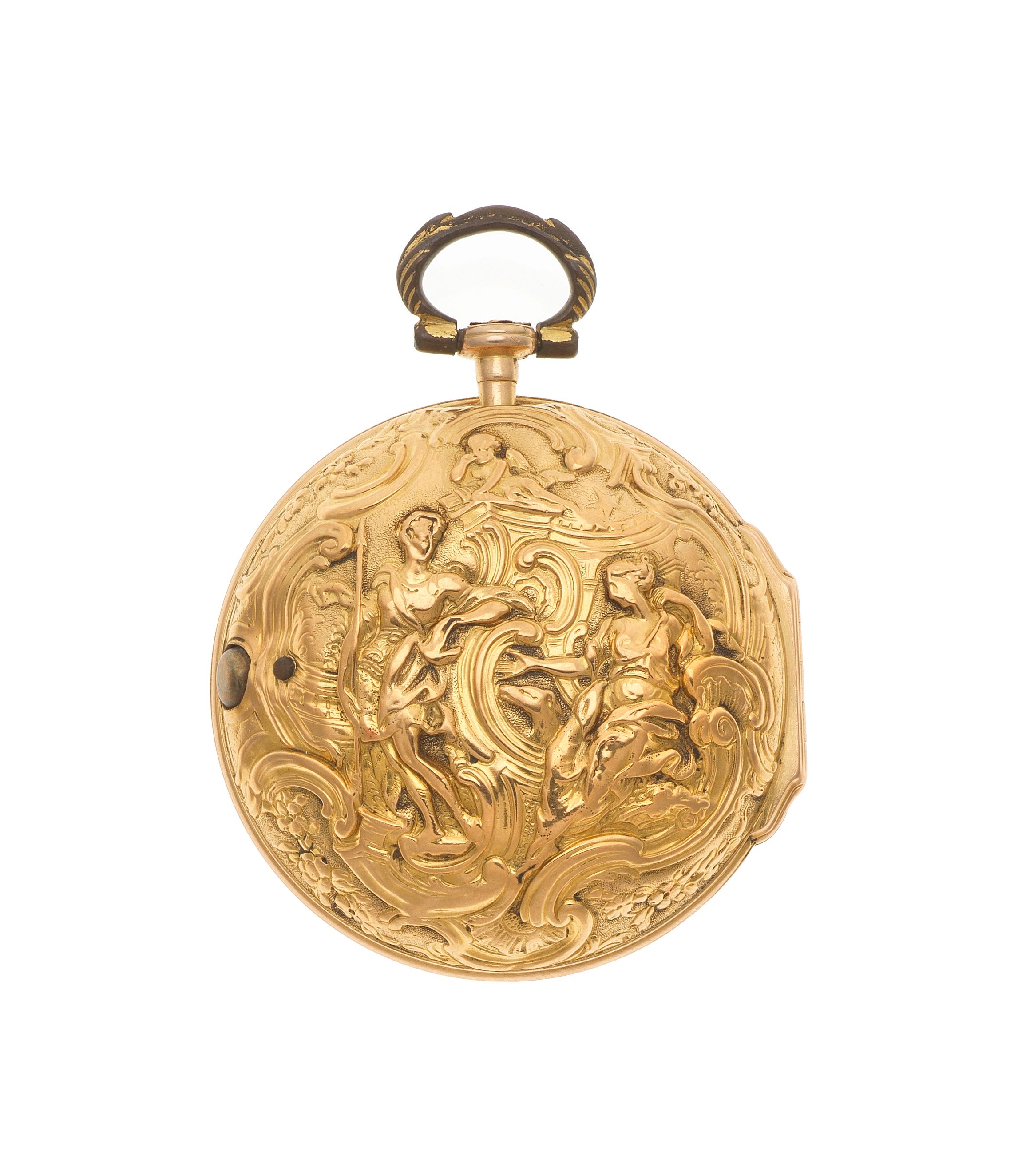 Bonhams : Thomas Hay, Shrewsbury. A gold verge key wind repoussé ...