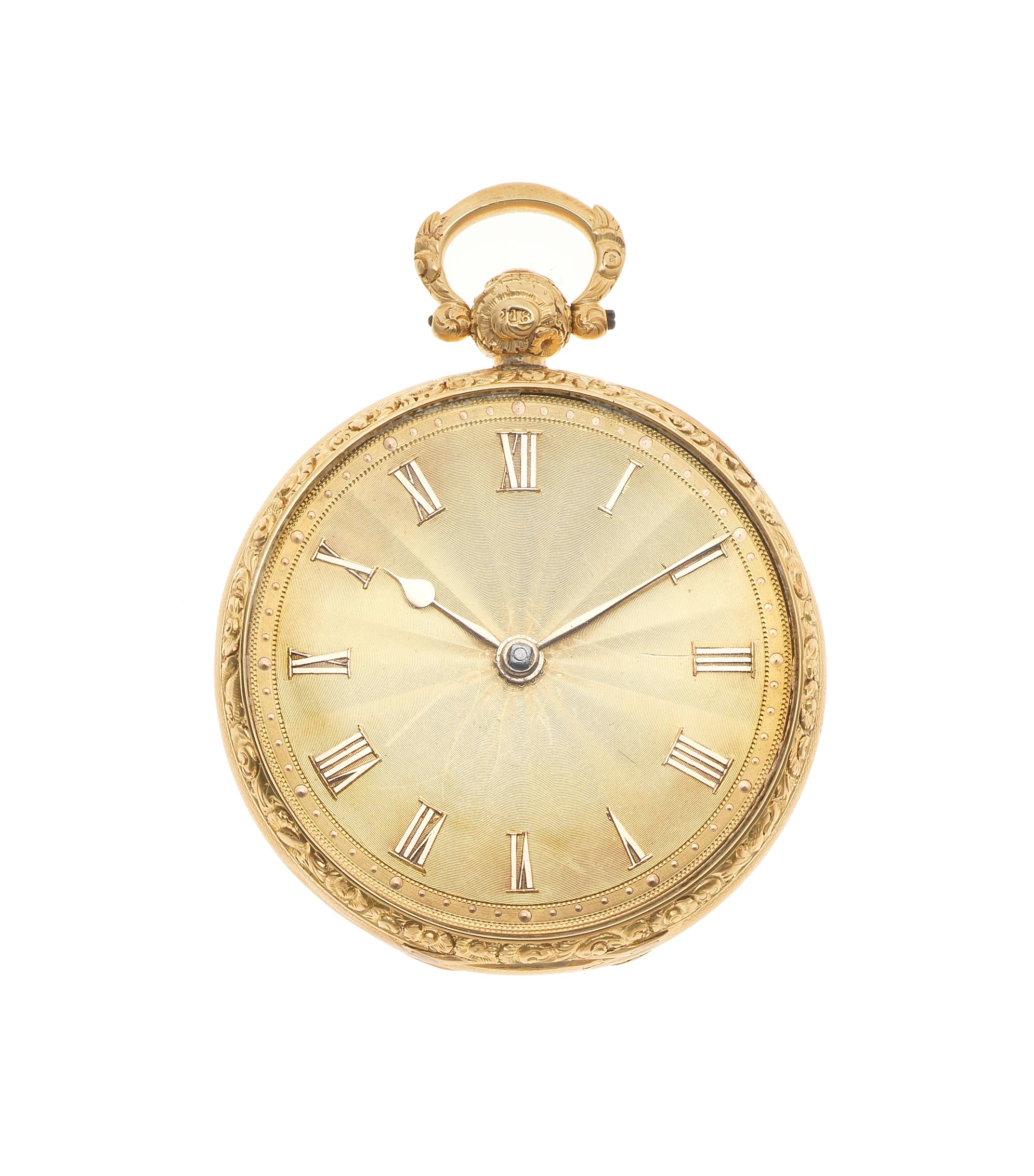 Bonhams : Jonathan Allen, London. An 18K gold key wind open face pocket ...