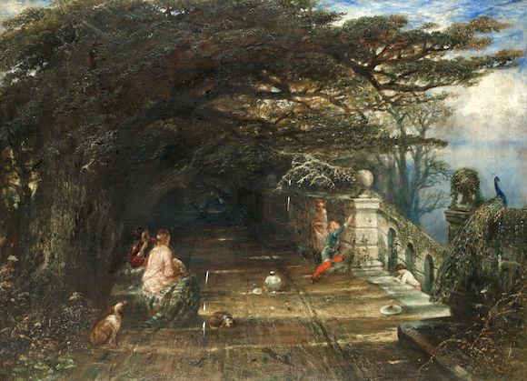 Bonhams : Alfred Joseph Woolmer (British, 1805-1892) Haddon Hall Terrace