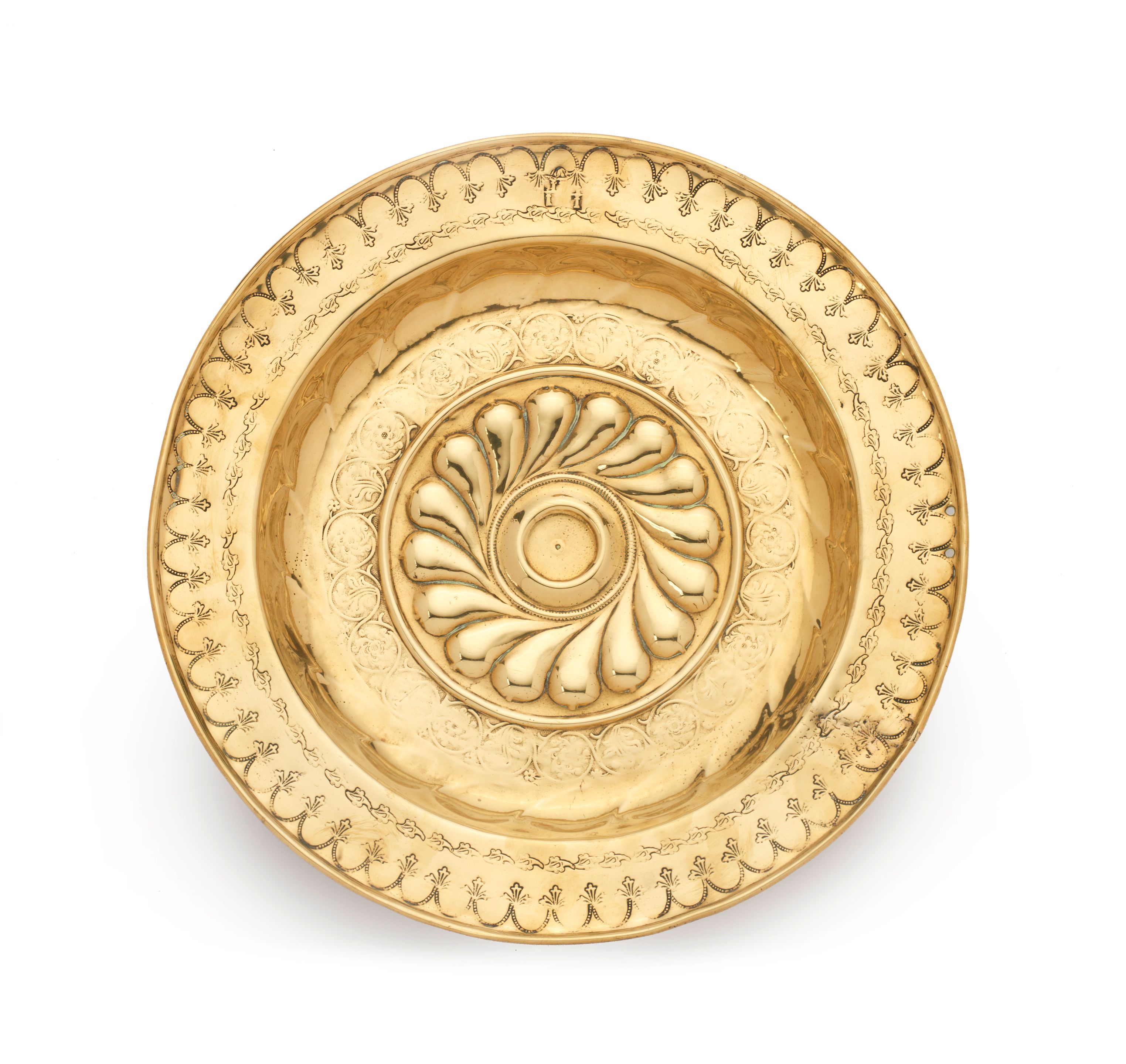 Bonhams : A first half of the 16th century brass alms dish, Nuremberg ...