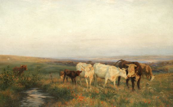 Bonhams : Henry William Banks Davis, RA (British, 1833-1914) Evening