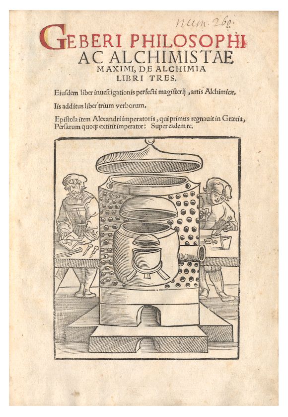 Bonhams : GEBER [JABIR IBN HAYYAN, ATTRIBUTED] Geber. De alchimia libri ...