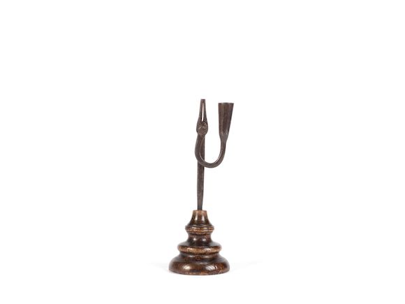 Bonhams : A late 18th/early 19th century wrought iron and ash table ...