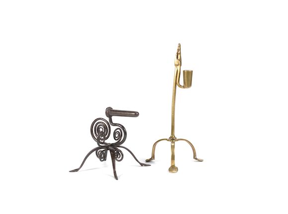Bonhams : An ornate early to mid-19th century wrought iron goffering ...