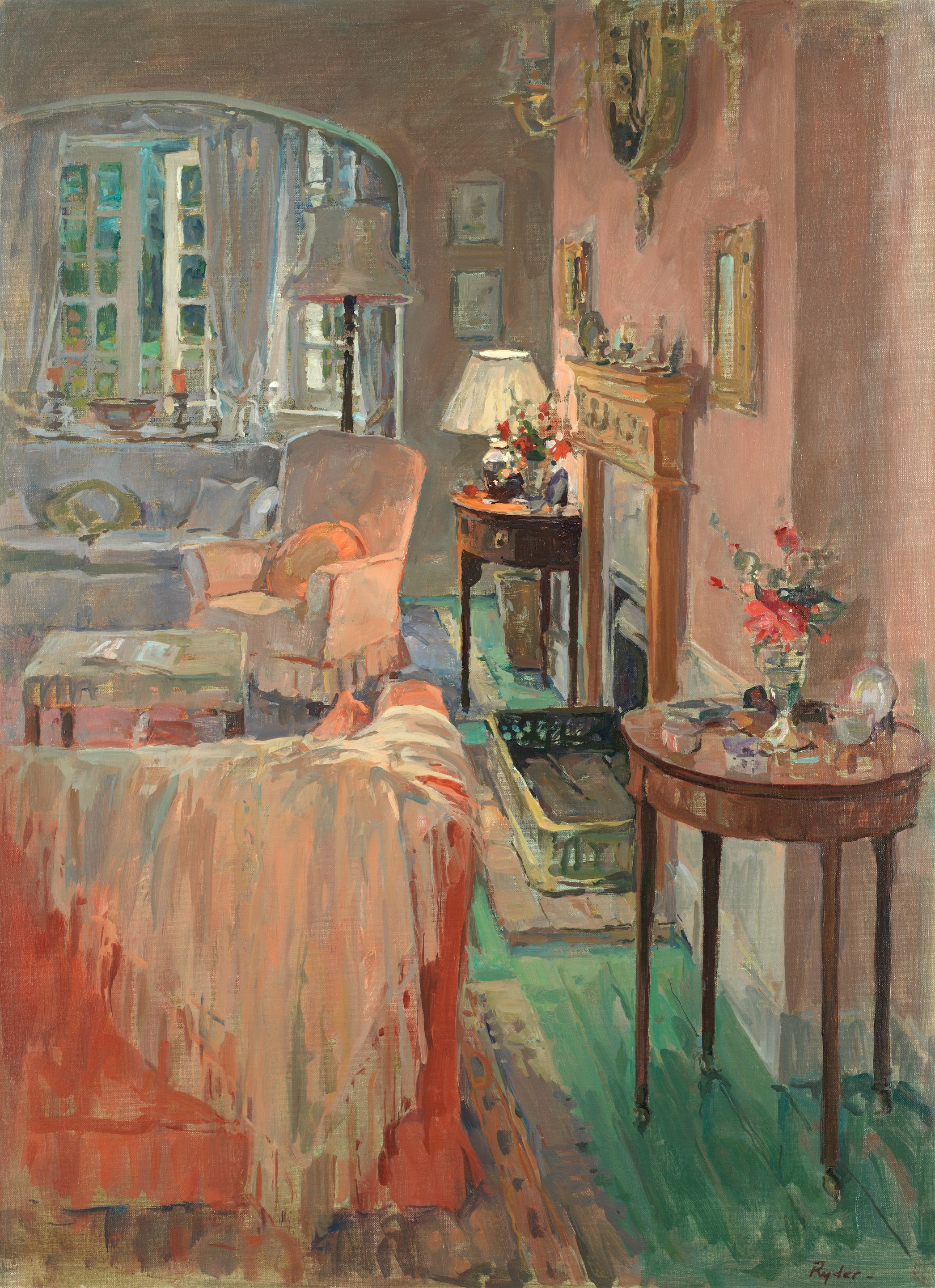 Bonhams : Susan Ryder (British, born 1944) Early evening, Peyton Hall
