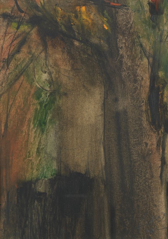 Bonhams : Farideh Lashai (Iran, 1944-2013) Untitled (Trees)