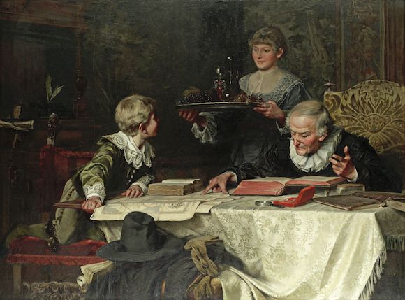 Bonhams : Fritz Freund (German, 1859-1942) The thirsty tutor