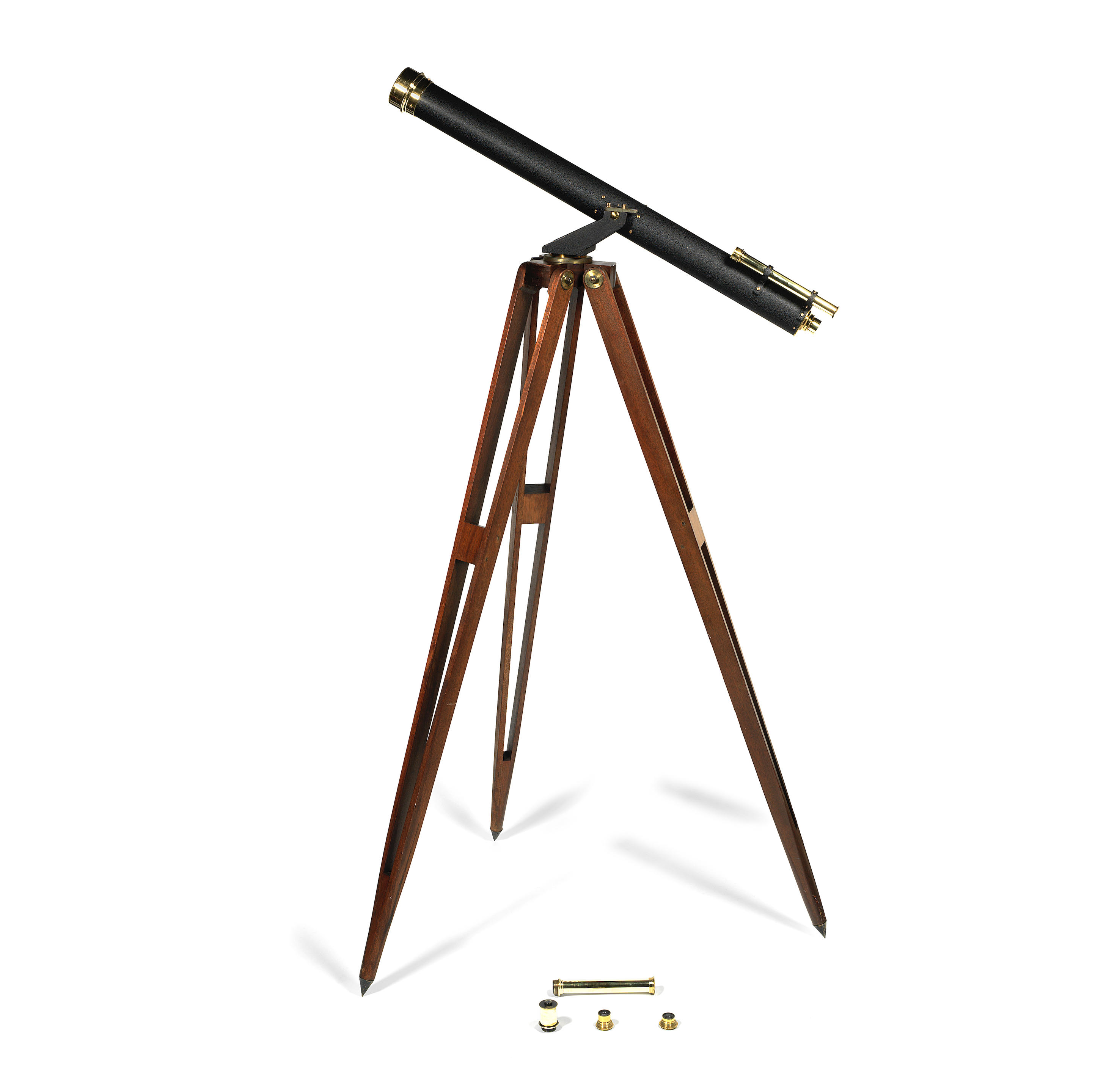 Bonhams A 3 Inch Broadhurst Clarkson Brass Refracting Telescope On