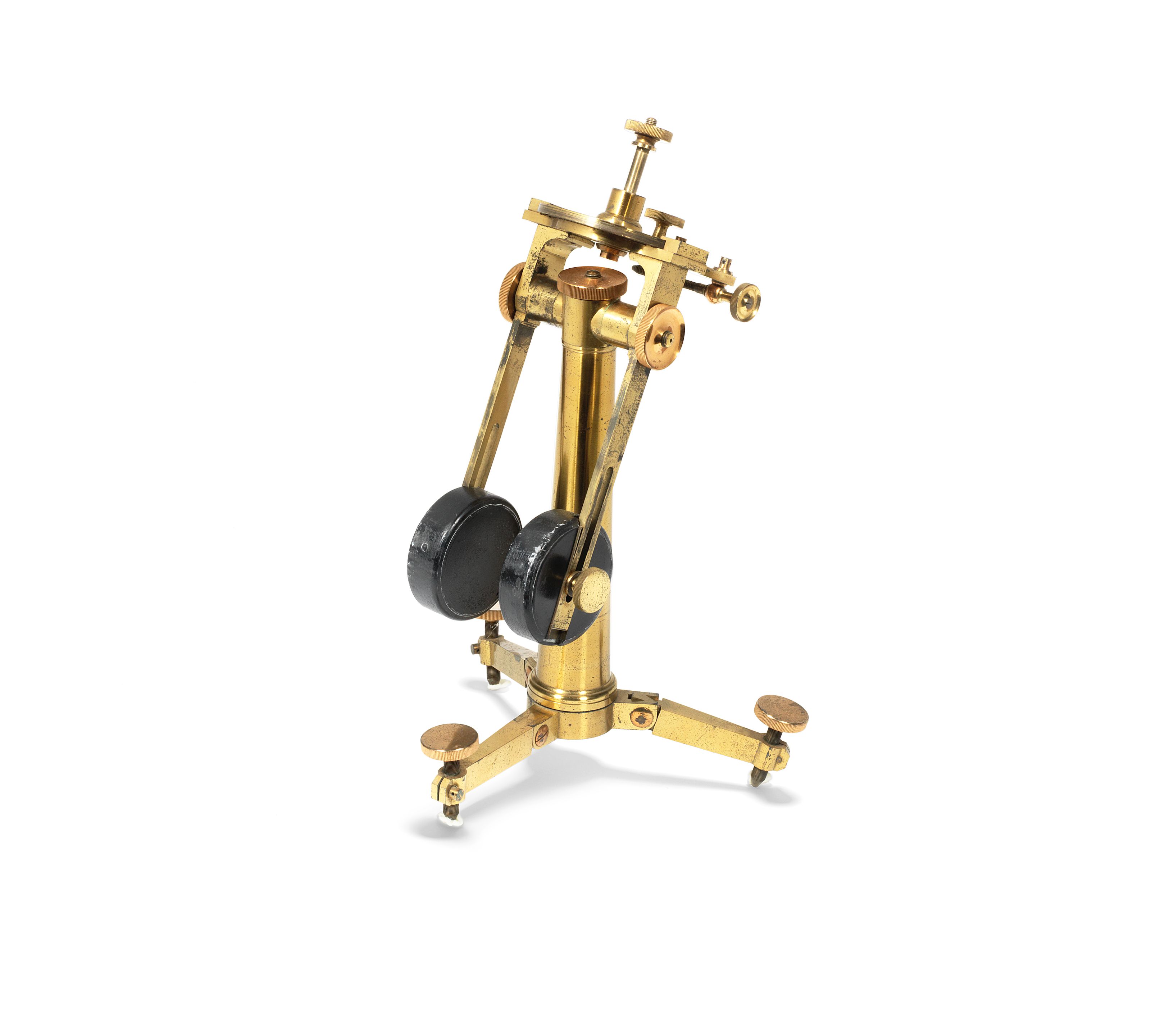 Bonhams : A Rare brass sextant stand, Mid-19th century, the stand 15 in ...