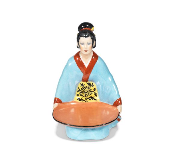 Bonhams : an Art Deco ceramic figural Perfume Lamp by Demetre Chiparus ...