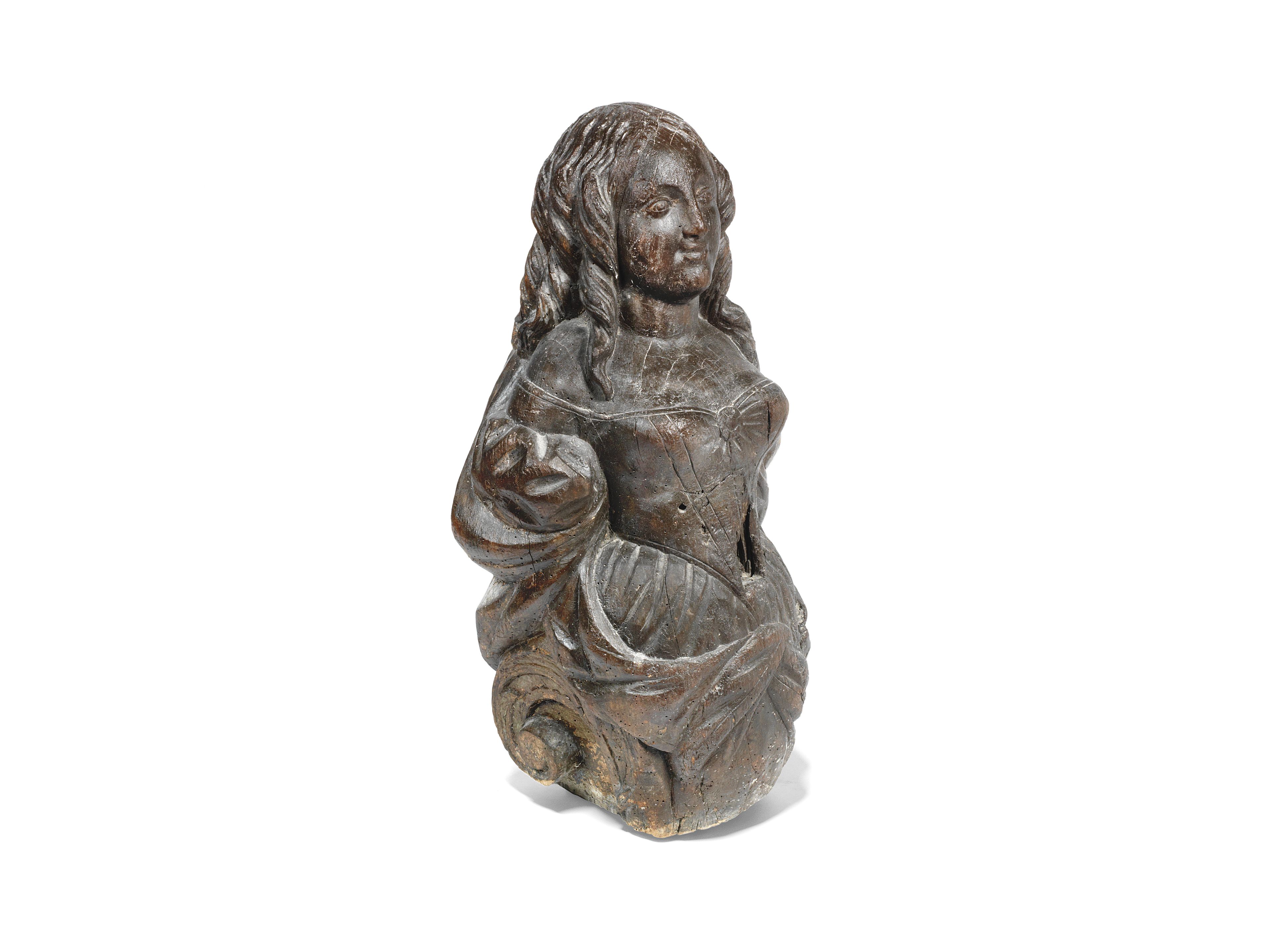 Bonhams : A small female merchant ship's figurehead, Welsh, third ...