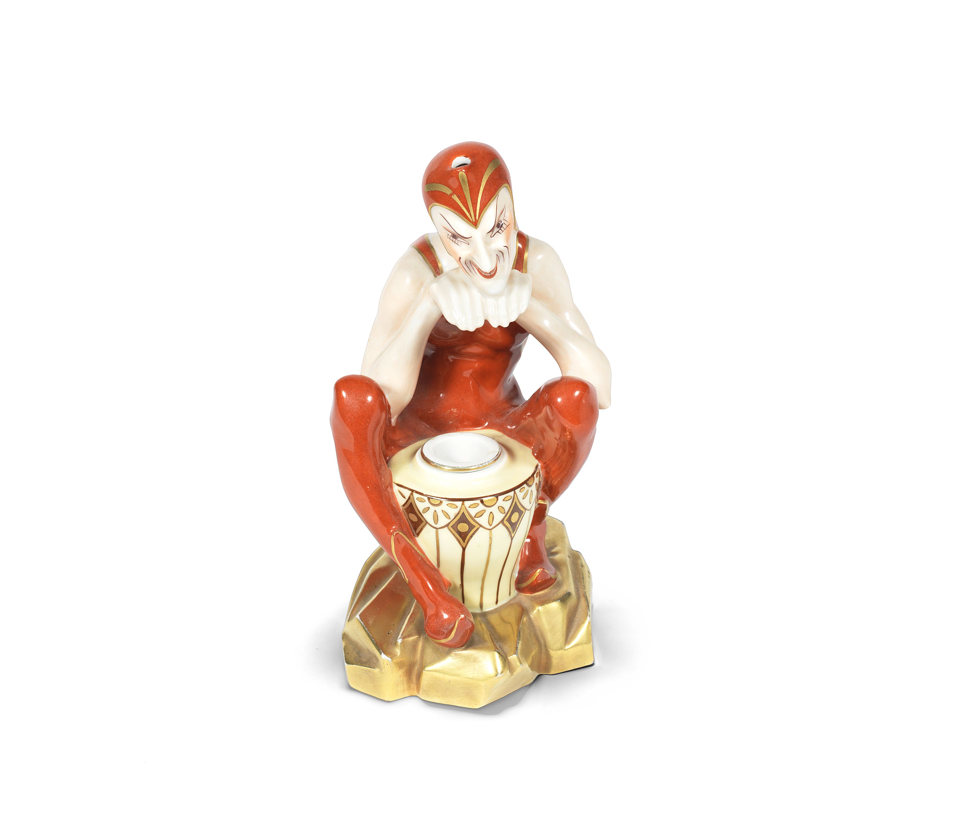 Bonhams : 'Aladin Luxe' an art deco figural ceramic Inkwell by Godard ...