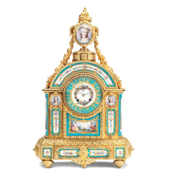 Bonhams : A good late 19th Century French gilt bronze and Sèvres style ...