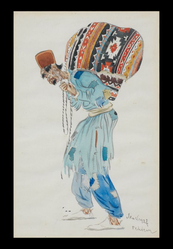 Bonhams : Paul Mak (Russian, 1891-circa 1967) Two works: On a donkey ...