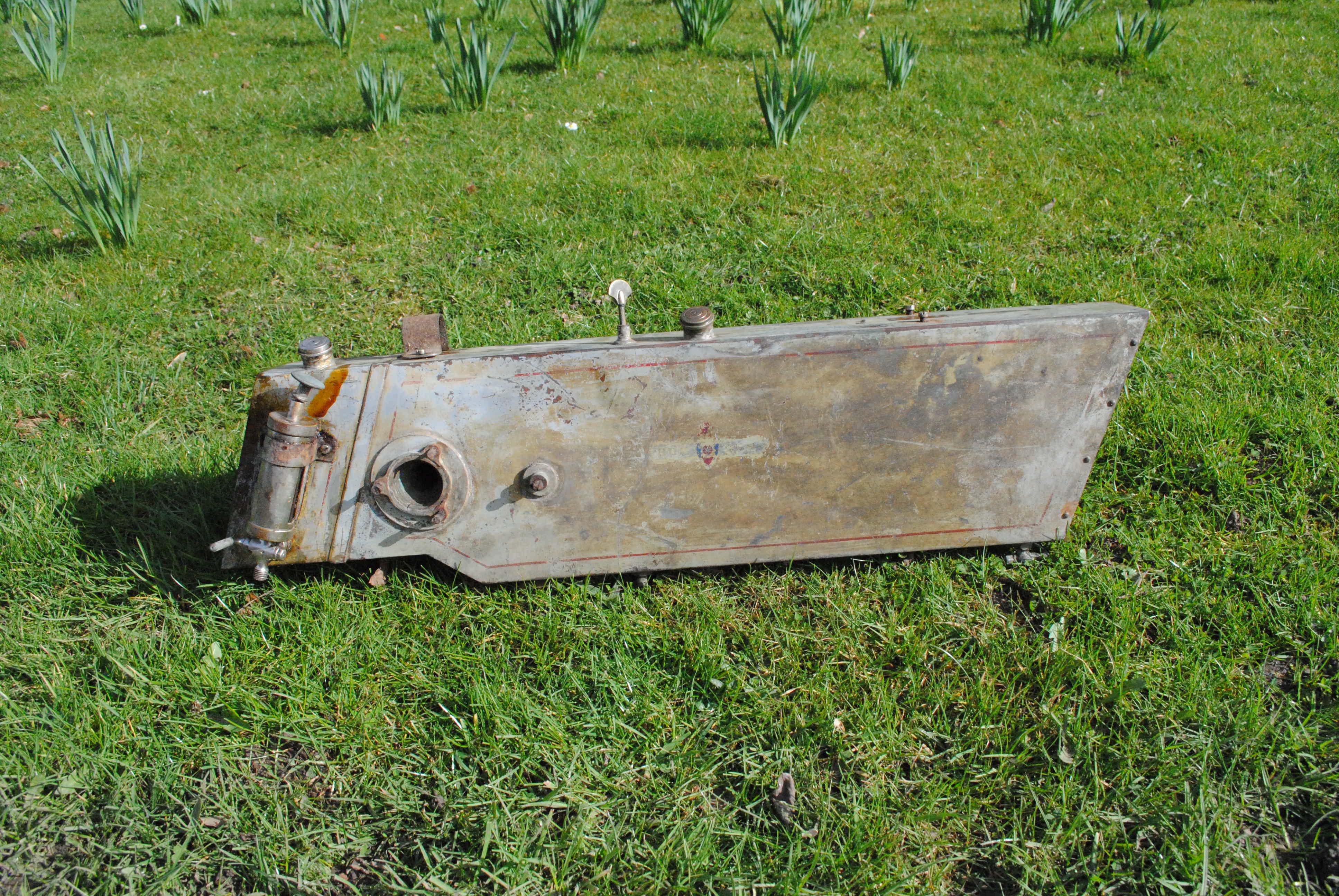 Bonhams Cars : A believed Humber Veteran type fuel tank,