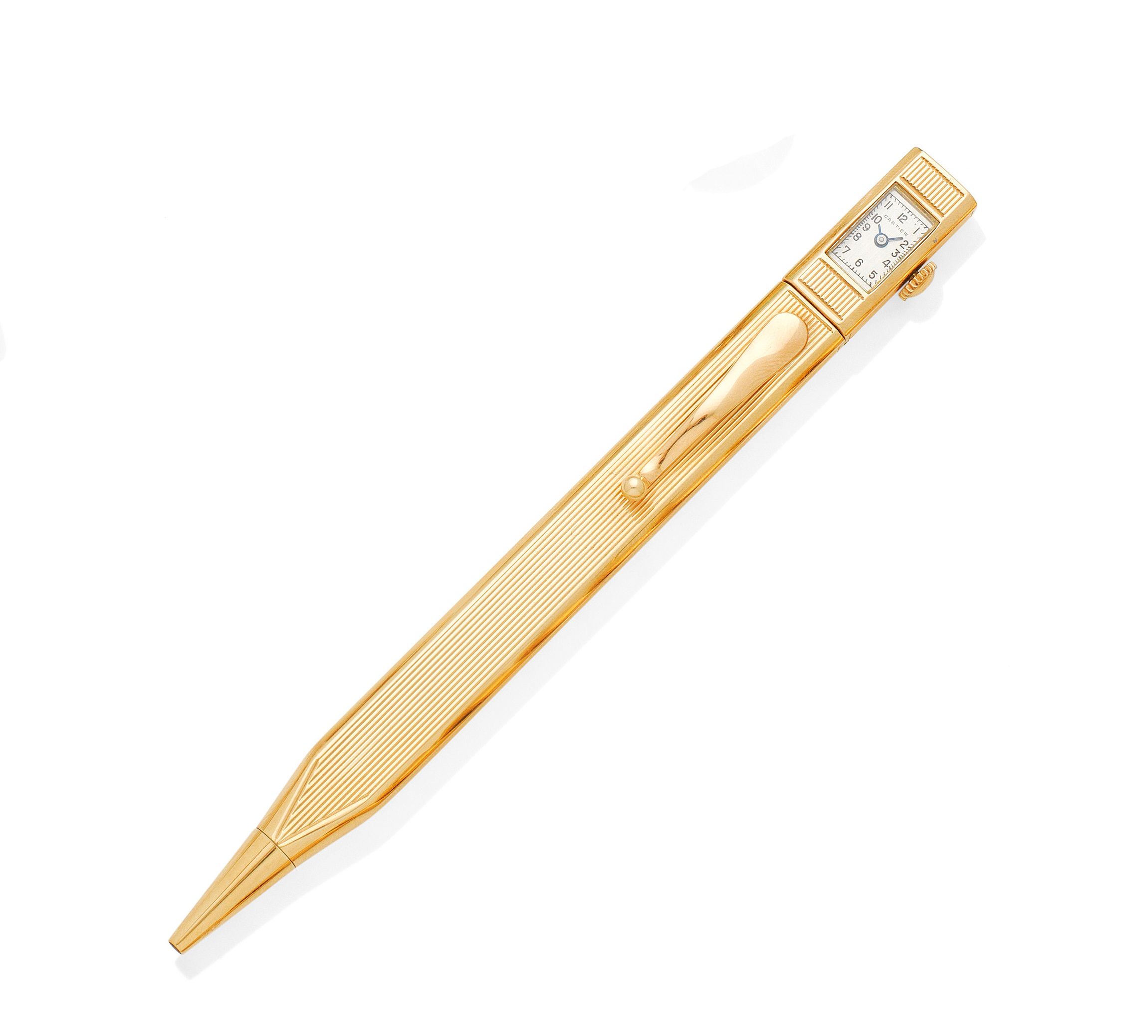Bonhams : A mid 20th century mechanical pencil/watch, by Cartier