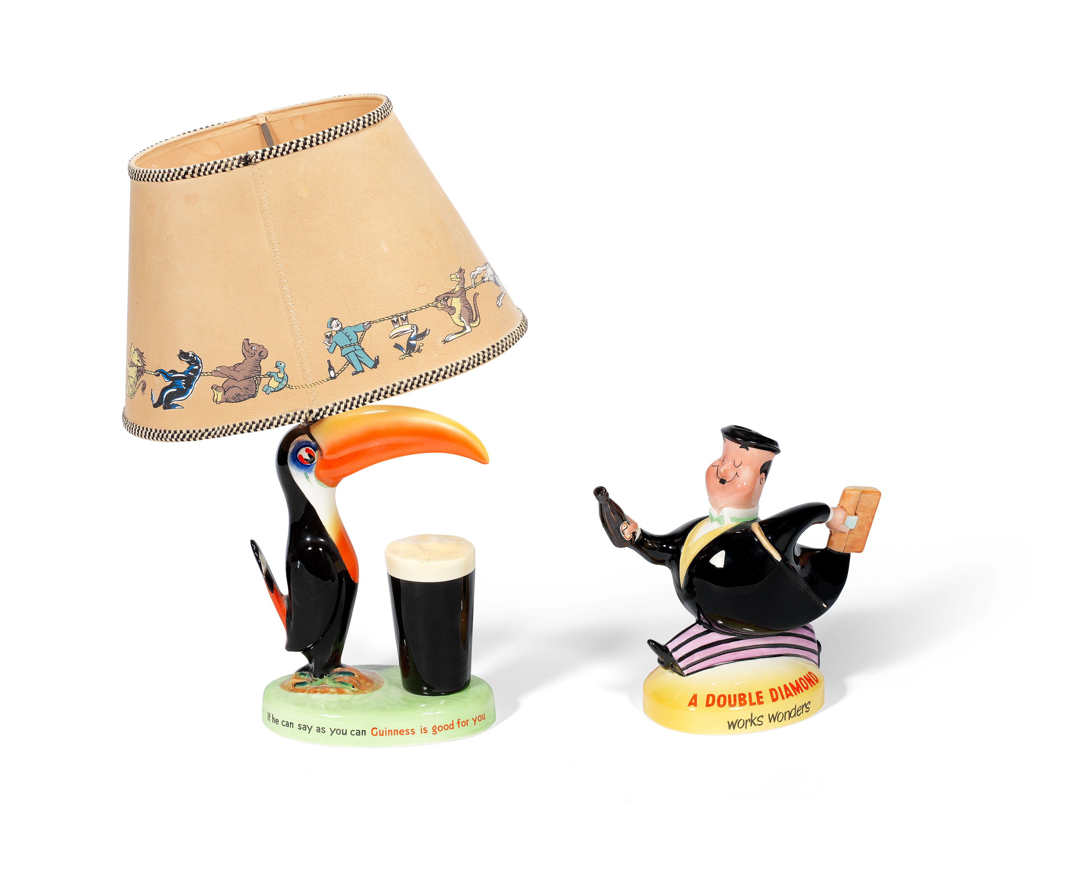 Bonhams : A Beswick Double Diamond advertising jug and a Carltonware ...