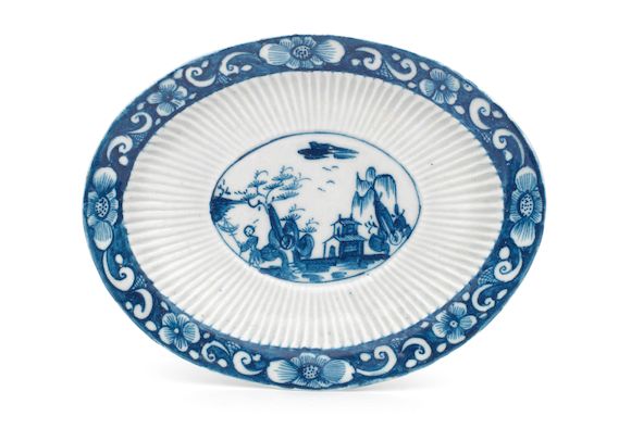 Bonhams : A rare Lowestoft tureen stand, circa 1762