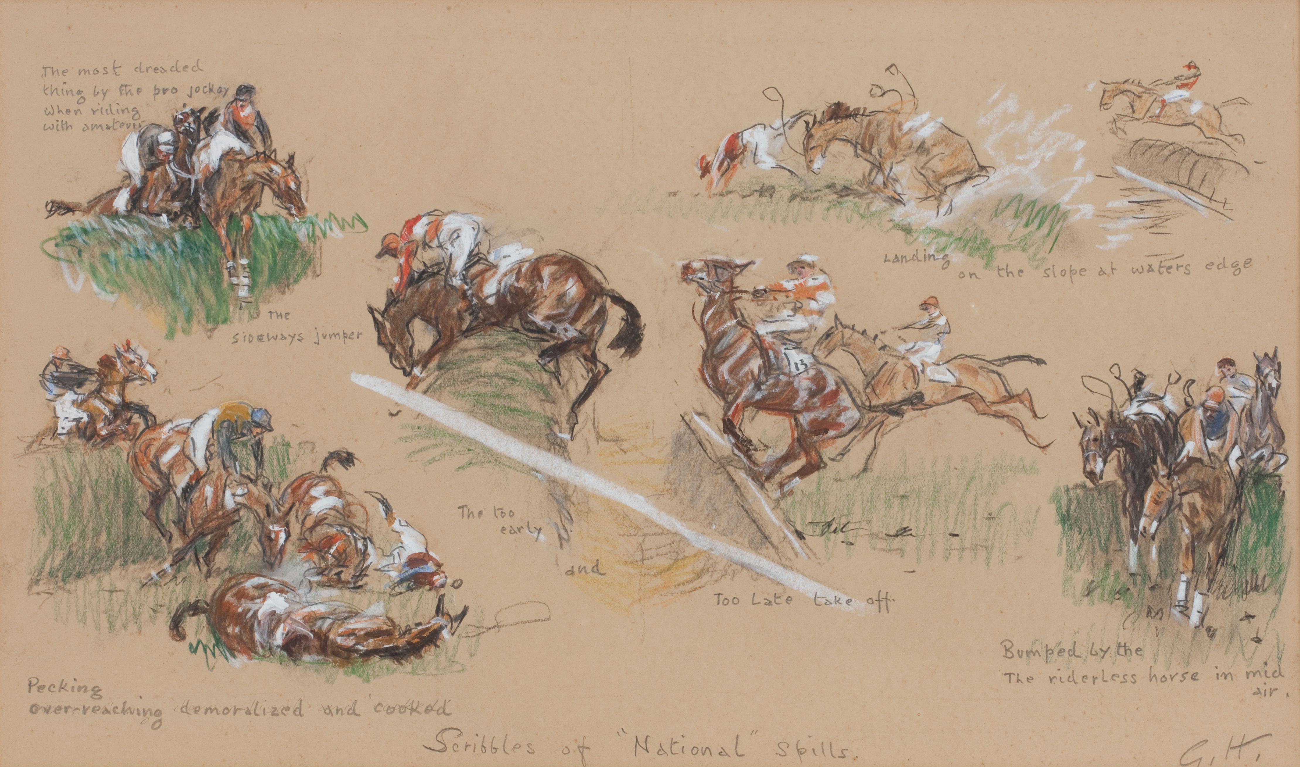 Bonhams : Gilbert Joseph Holiday (British, 1879-1937) 'Scribbles of ...