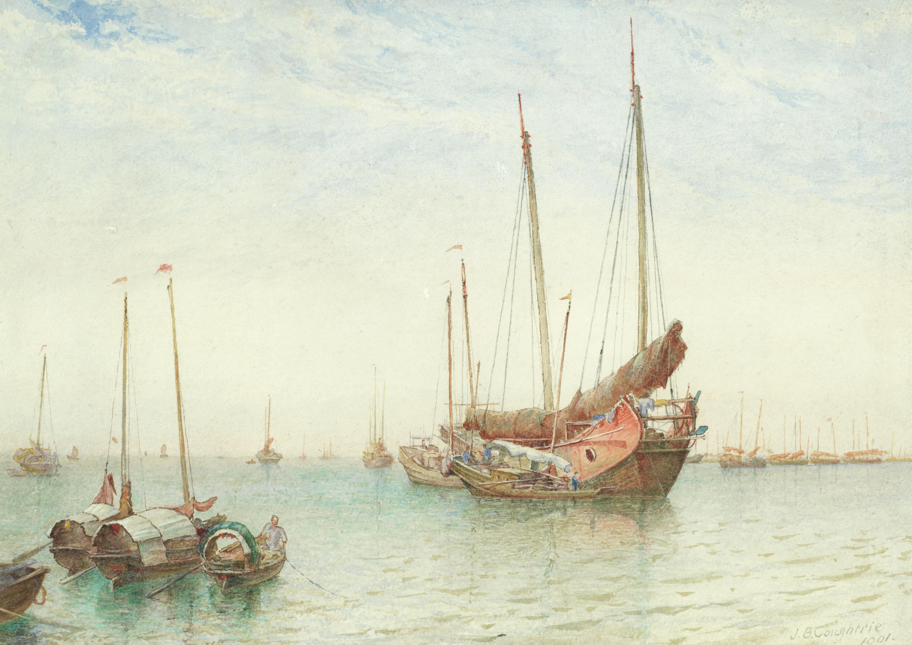 Bonhams : James Billington Coughtrie (British, active 1863-1914) Junks ...