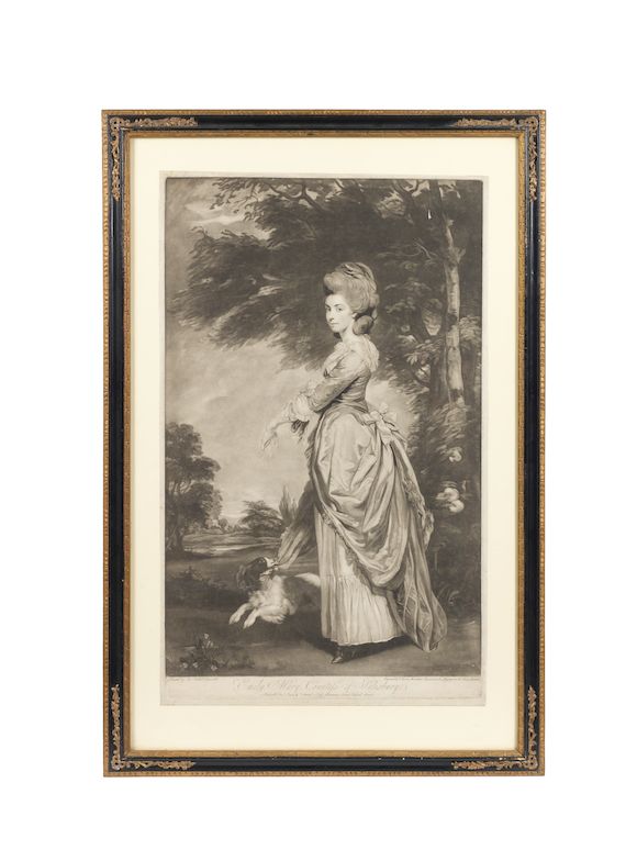 Bonhams : Various Artists A Group of eight 18th Century Mezzotint ...