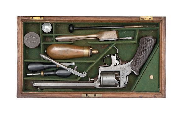 Bonhams : A Cased 54-Bore Percussion Tranter Patent First Model Self ...