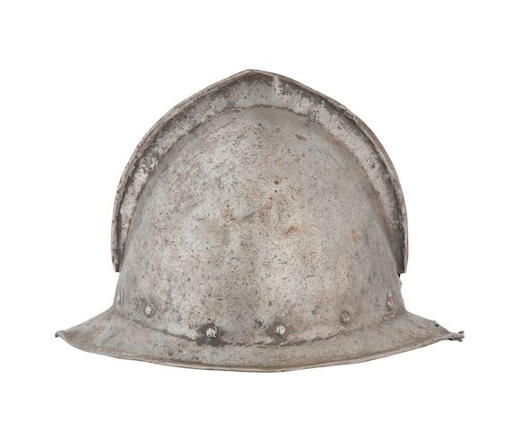 Bonhams : A Morion, And A Decorative Circular Cast-Iron Shield In ...