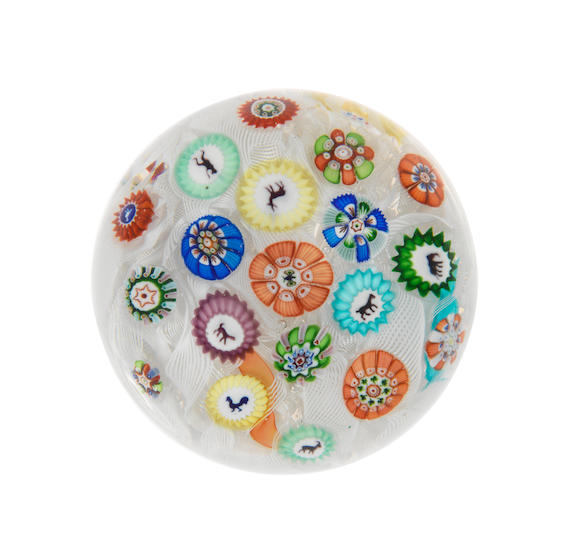 Bonhams A Baccarat Spaced Millefiori Paperweight Dated 1848