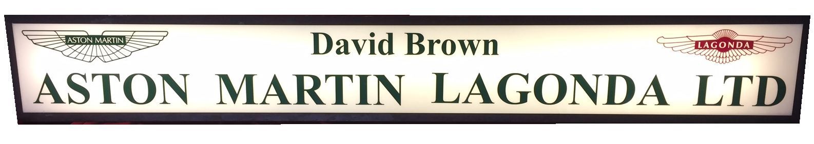 Bonhams Cars : A 'David Brown Aston Martin Lagonda Ltd' illuminated ...