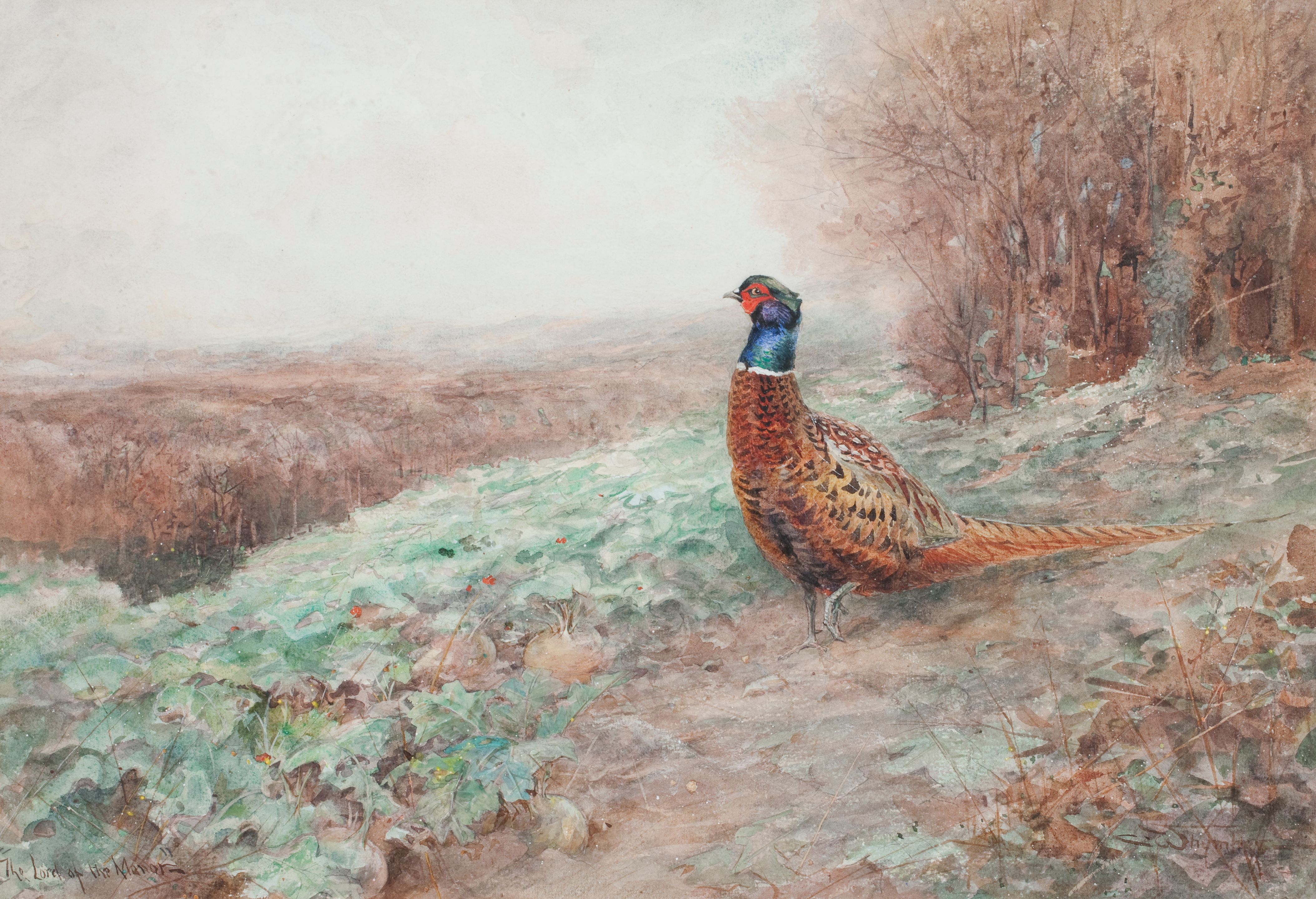 Bonhams : Charles Whymper, R.I. (British, 1853-1941) The Lord of the Manor