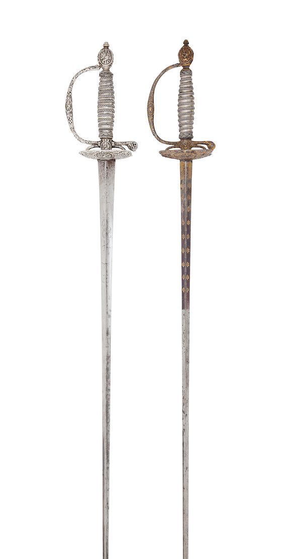 Bonhams : A Fine French Small-Sword With Chiselled And Gilt Hilt