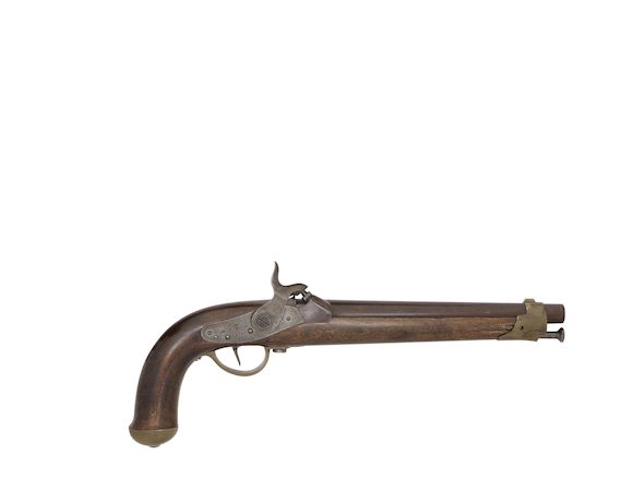 Bonhams : A Norwegian 30-Bore Percussion 1843 Model Naval Pistol