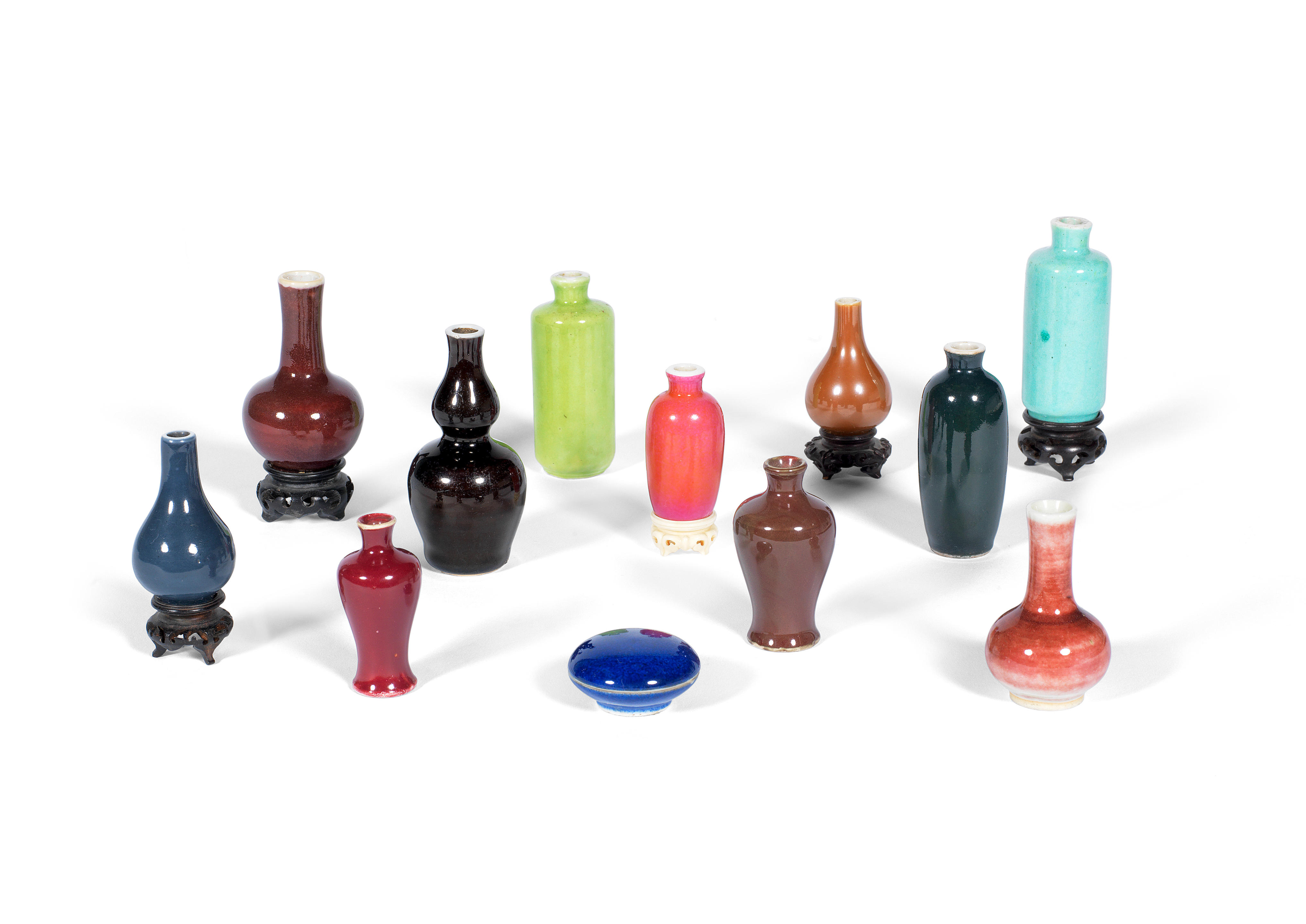 Bonhams A Small Collection Of Chinese Monochrome Glazed Miniature