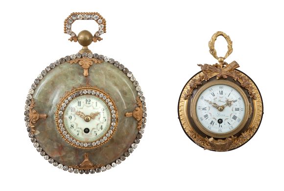 Bonhams : Two late 19th/early 20th century circular minature french ...