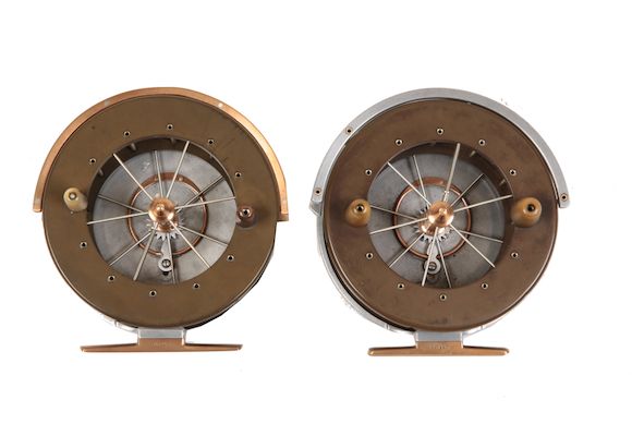 Bonhams : Two similar improved Coxon Aerial style 4½in reels (2)