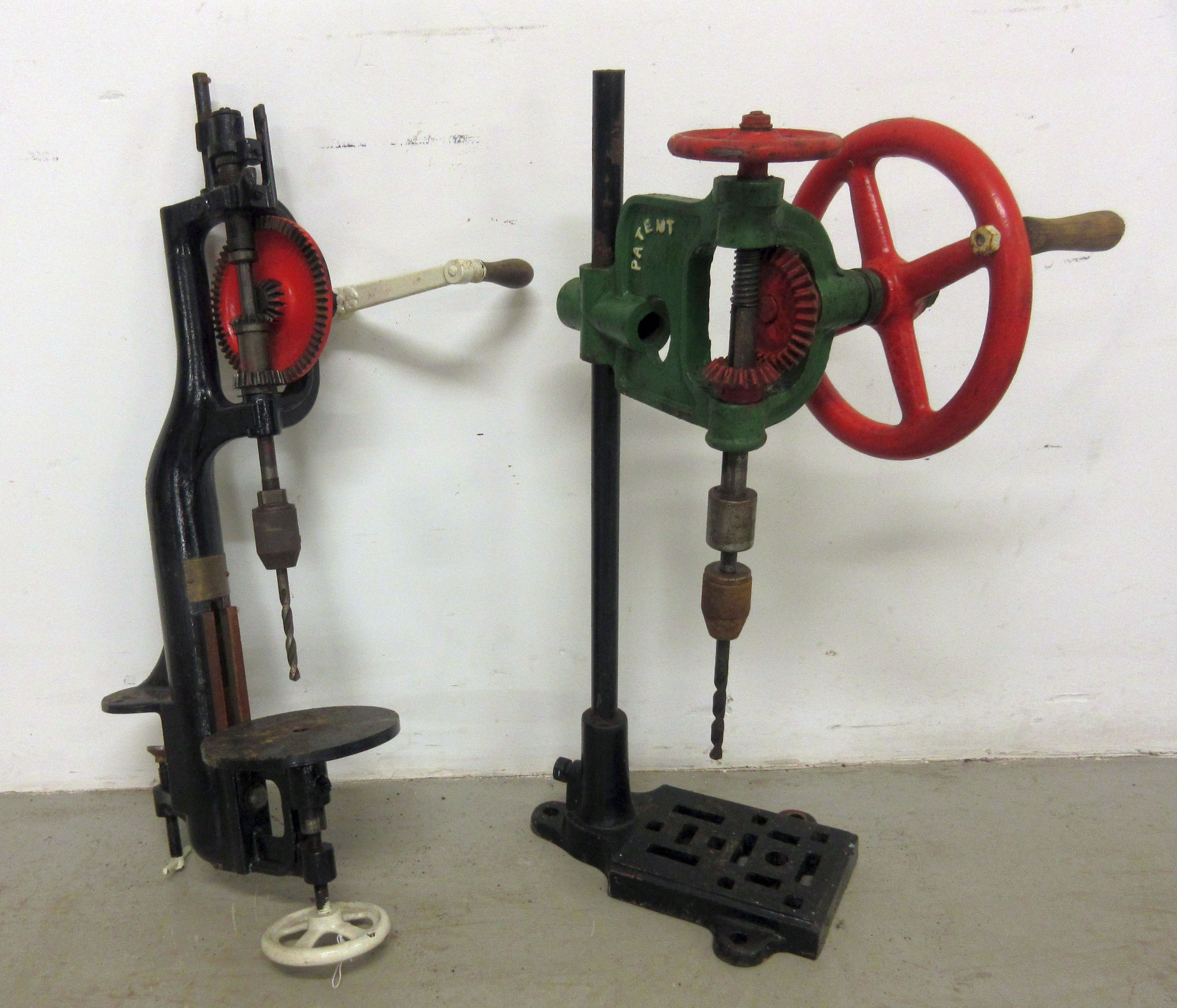 Bonhams Cars : Two hand-operated pillar drills, ((2))