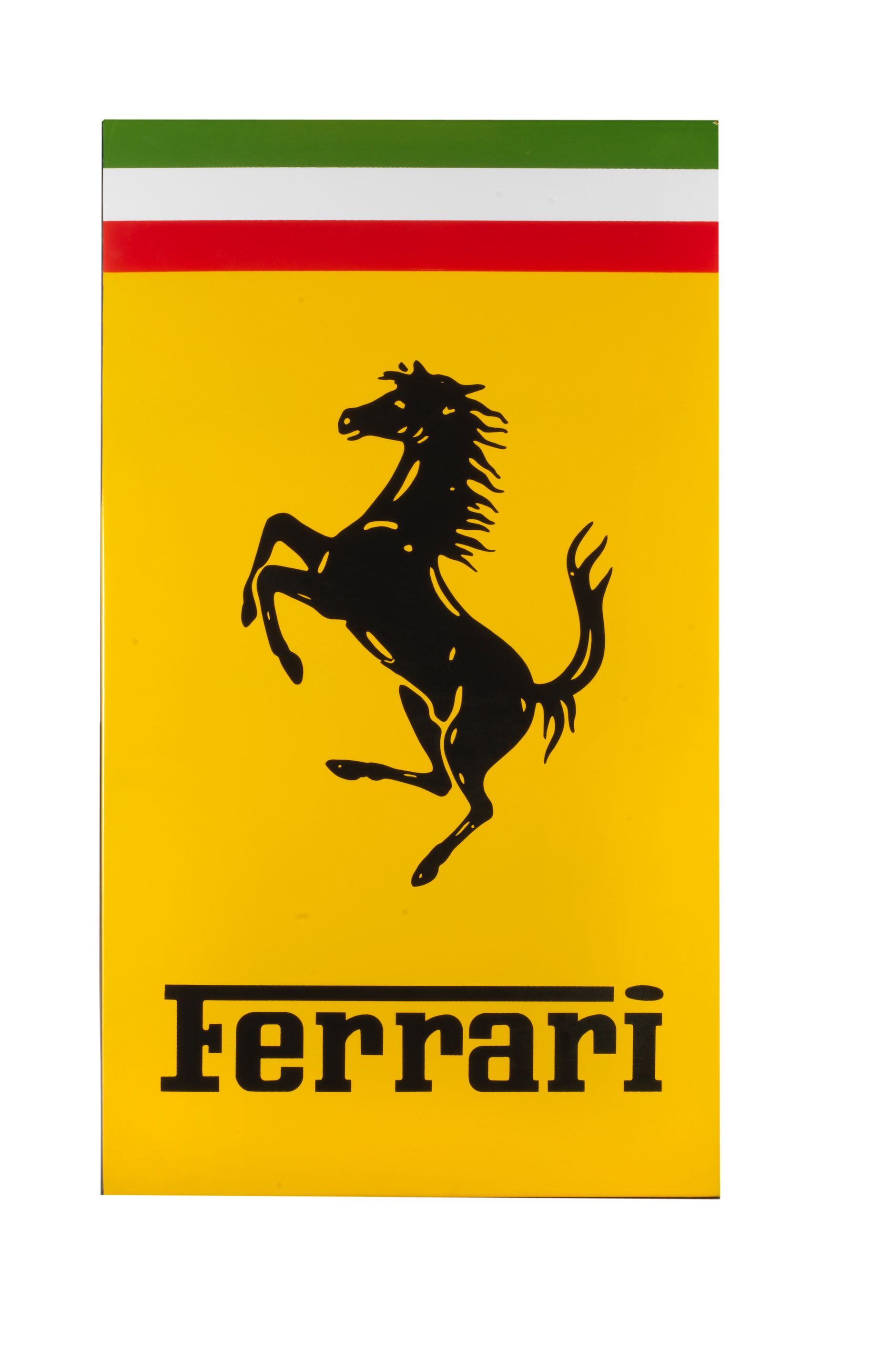 Bonhams Cars : A Ferrari enamel sign, 1970s-80s,