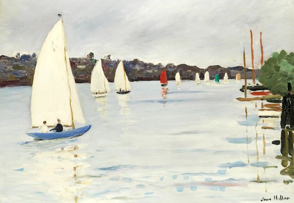 Bonhams : Jean Helleu (French, 1894-1985) Yachts in summer