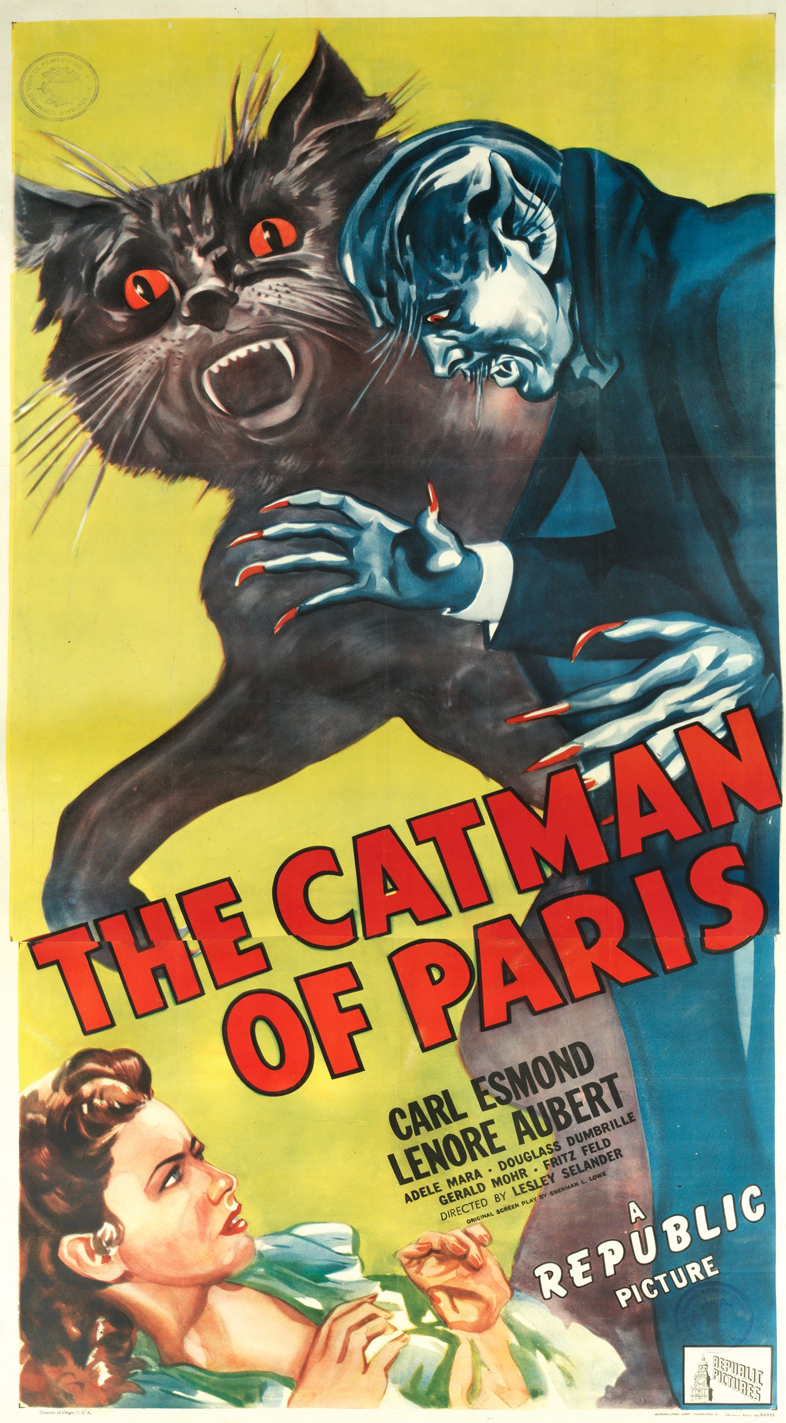 Bonhams : The Catman of Paris, Republic, 1946,
