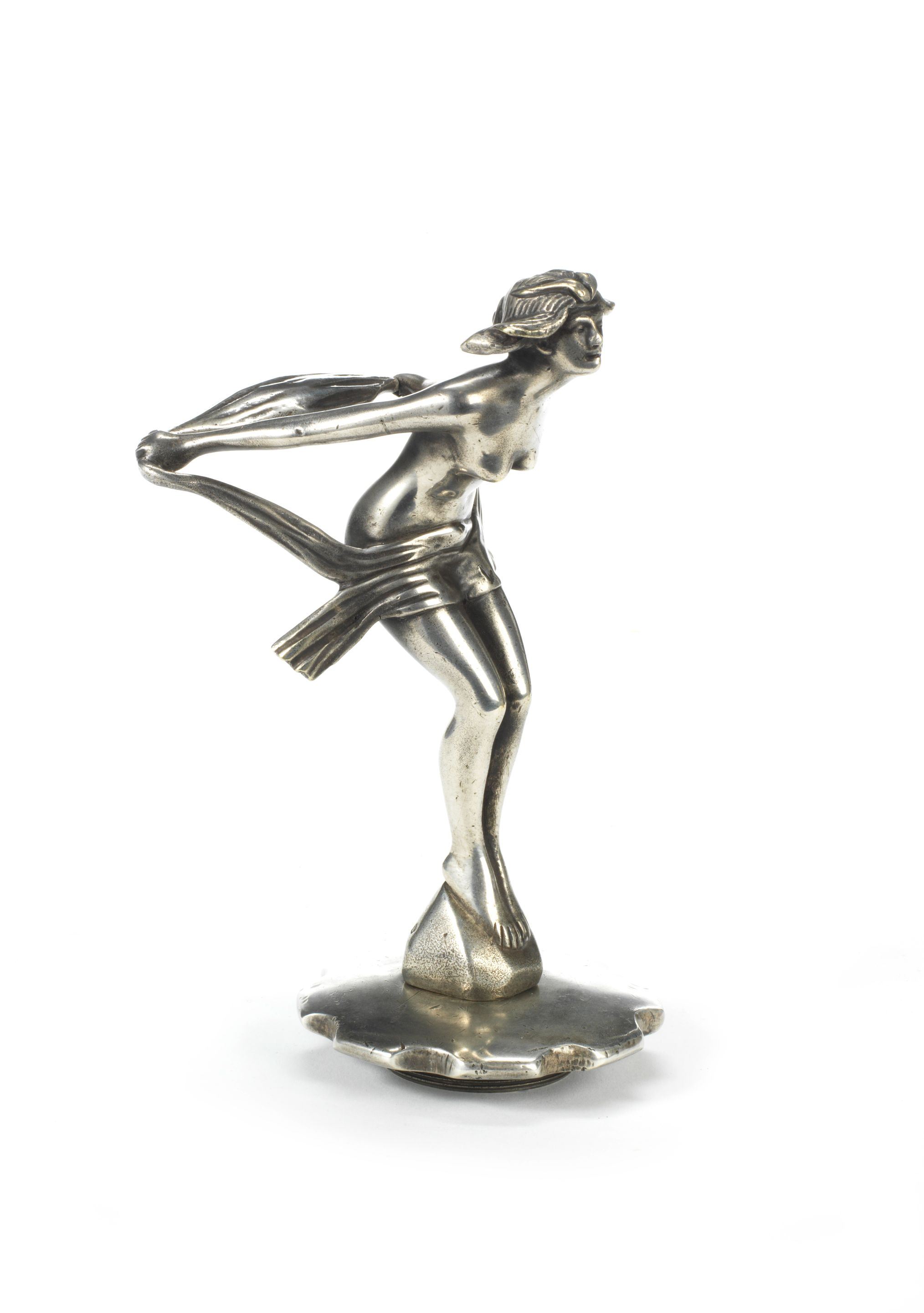 Bonhams Cars : A 'Draped Speed Nymph' mascot by A E Lejeune, British ...
