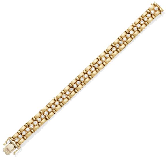 Bonhams : A diamond bracelet, by Wellendorff