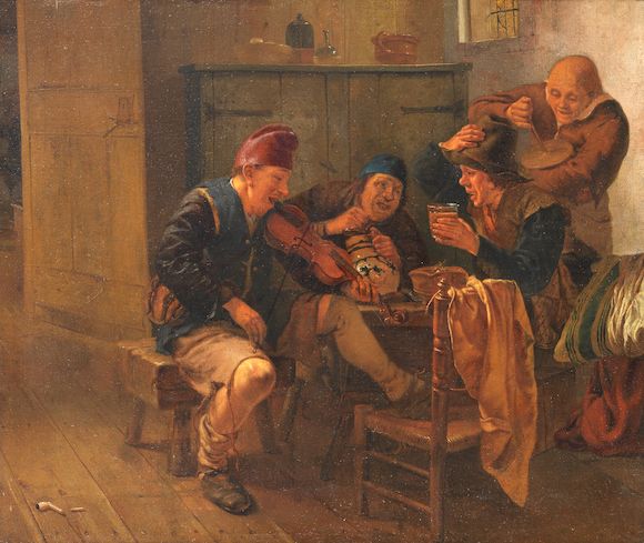 Bonhams : Johannes Natus (active Middelberg 1658-1662) Peasants ...